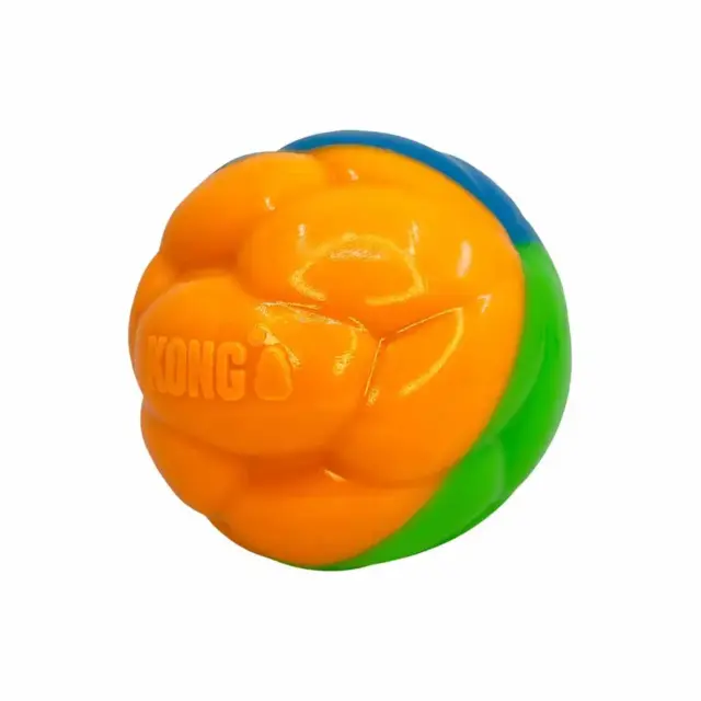 KONG Twistz High-viz Ball L Ø8,5cm – Selvlysende hundebold