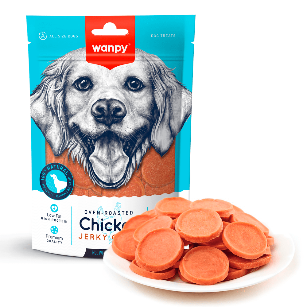 Wanpy Chicken Jerky Chips 100g (Outlet)